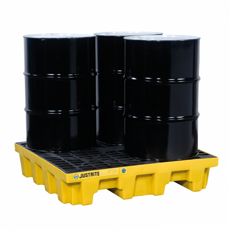 28634 Tarima Antiderrames para 4 Tambores Cap. 276 lts y 2,268 kgs de ...